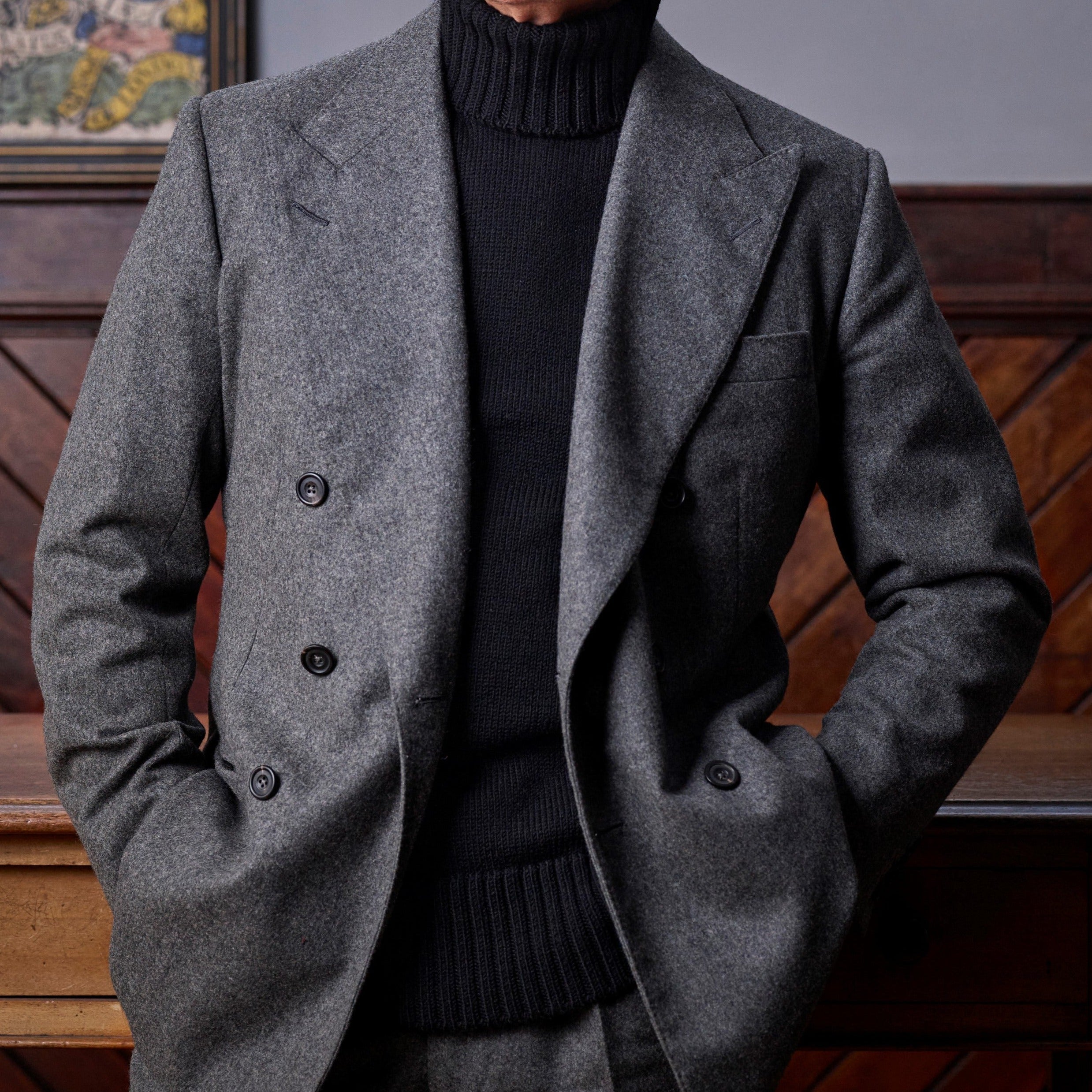 CL2-2 : Classic Flannel Plain Mid Grey – Fox Brothers & Co Ltd