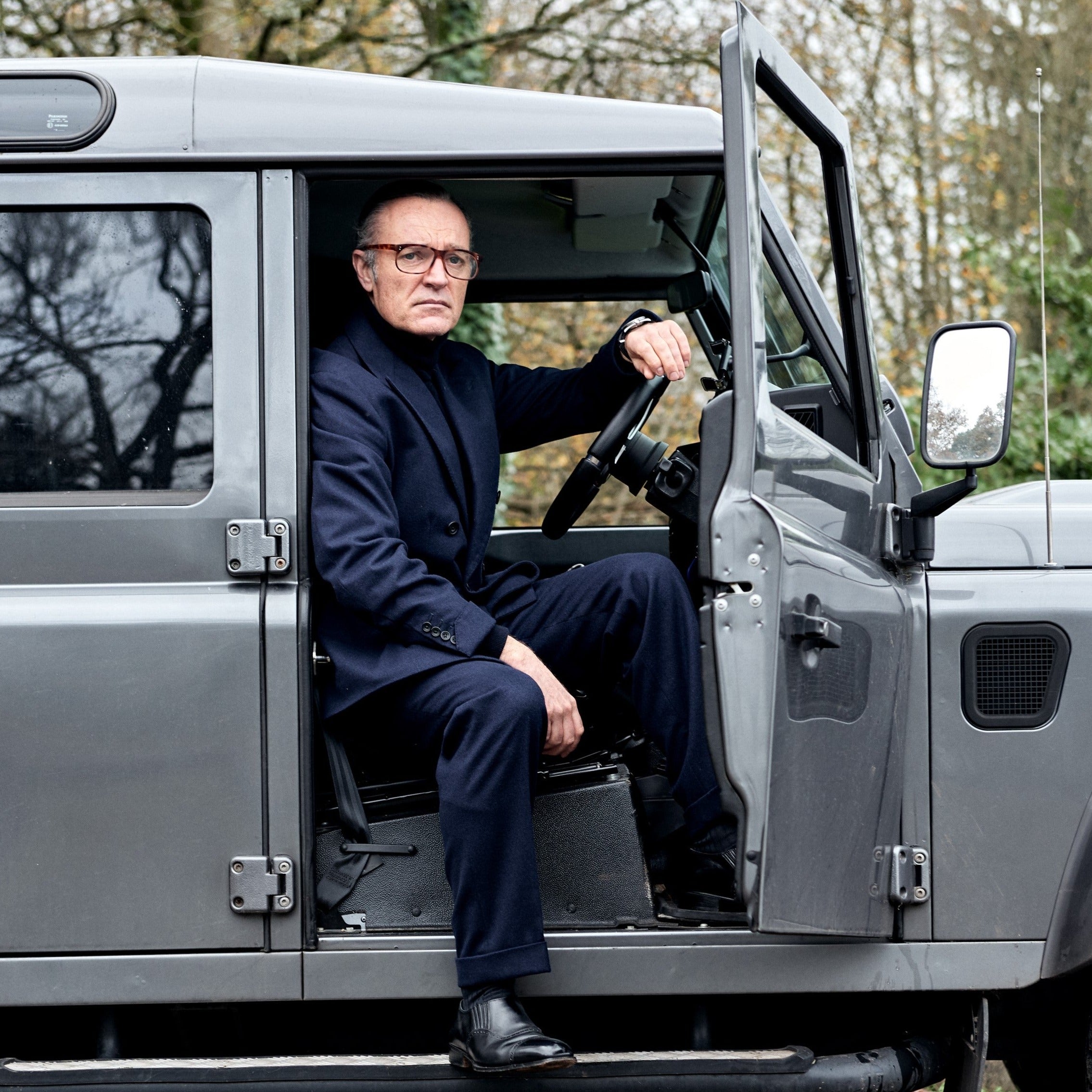 CL2-17 : Classic Flannel Plain Deep Blue – Fox Brothers & Co Ltd