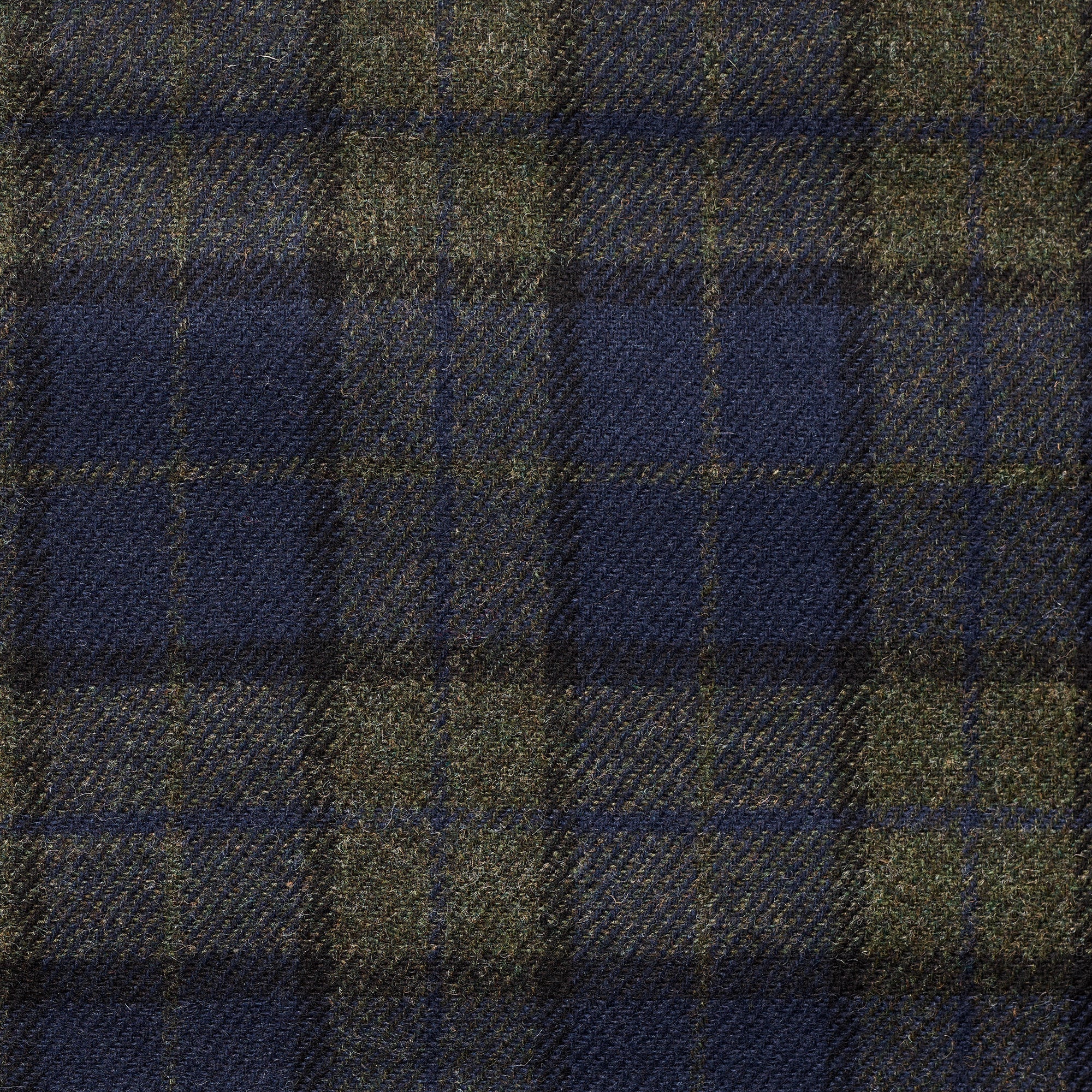 TD61 : Navy & Moss Tweed Plaid – Fox Brothers & Co Ltd